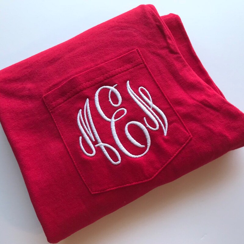 Pocket Monogram - Etsy