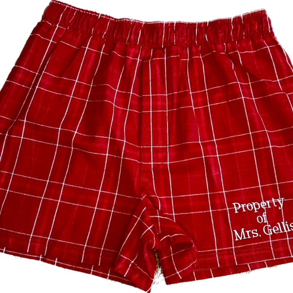 Embroidered Boxers - Etsy