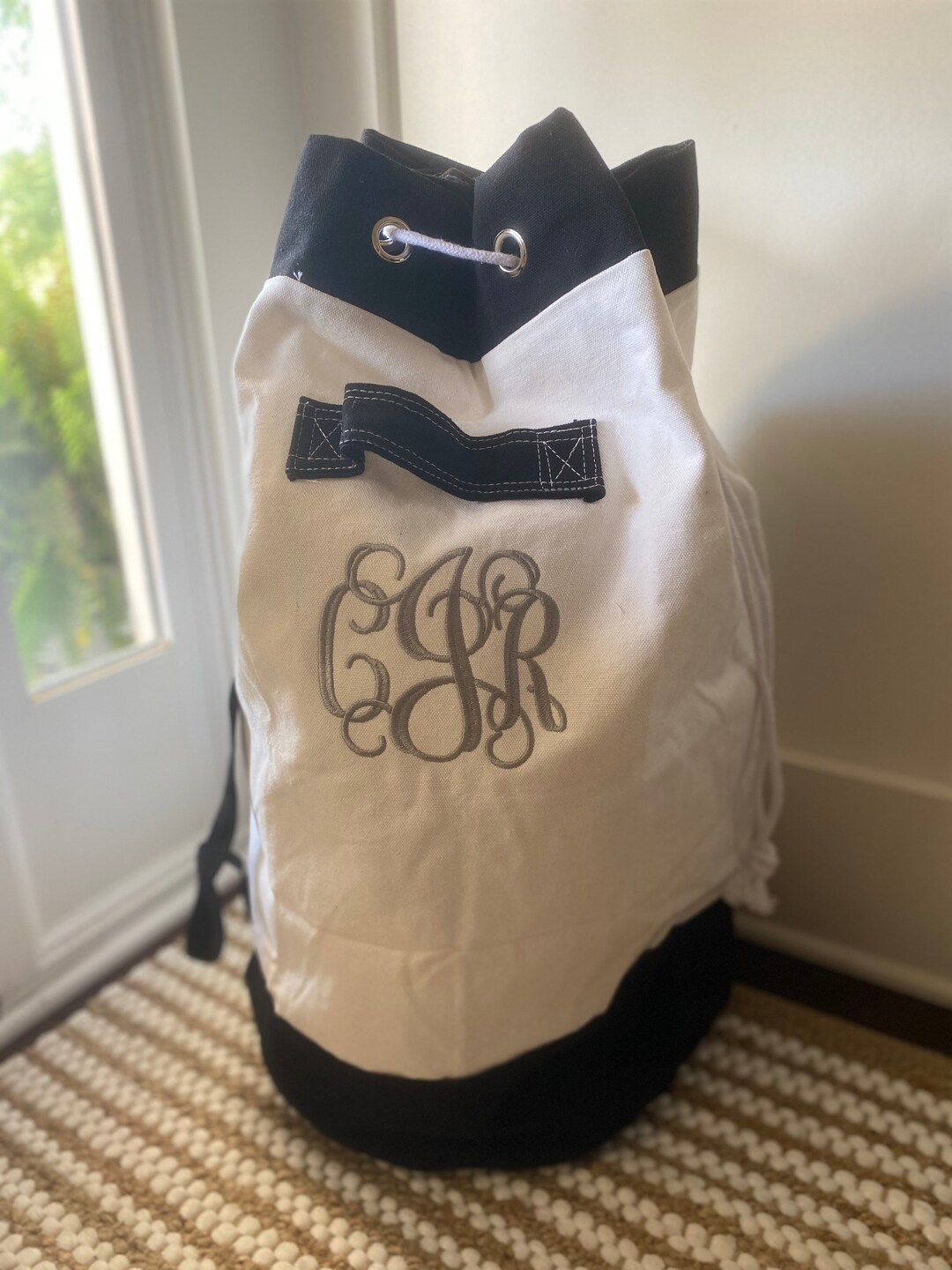 Monogrammed Laundry Bag / Canvas Laundry Bag / Laundry Sack ...