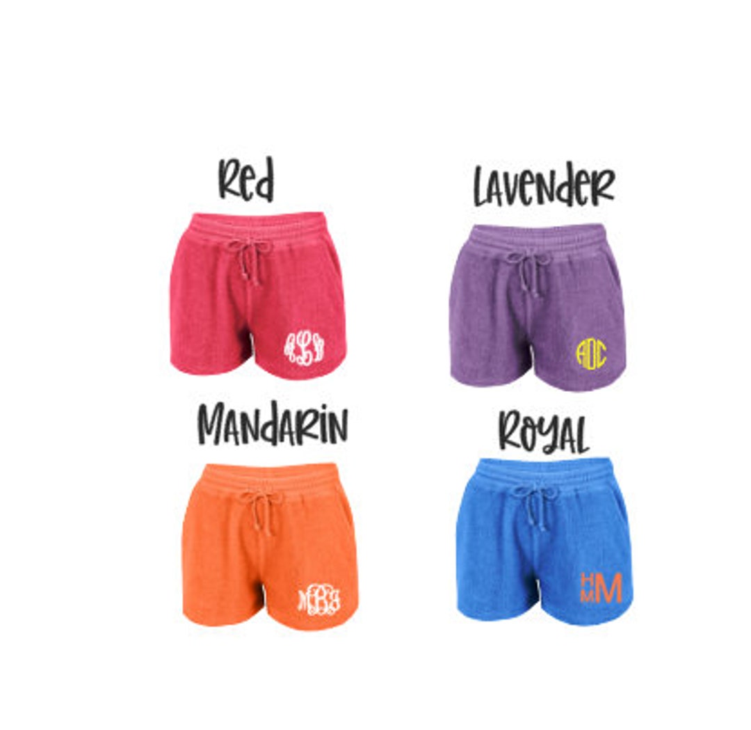 Ladies Fleece Shorts / Custom Lounge Boxer / Women's Monogrammed Boxer ...