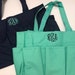 Monogrammed Carry-all Bag / Monogrammed Tote / Craft Bag / Gardening ...