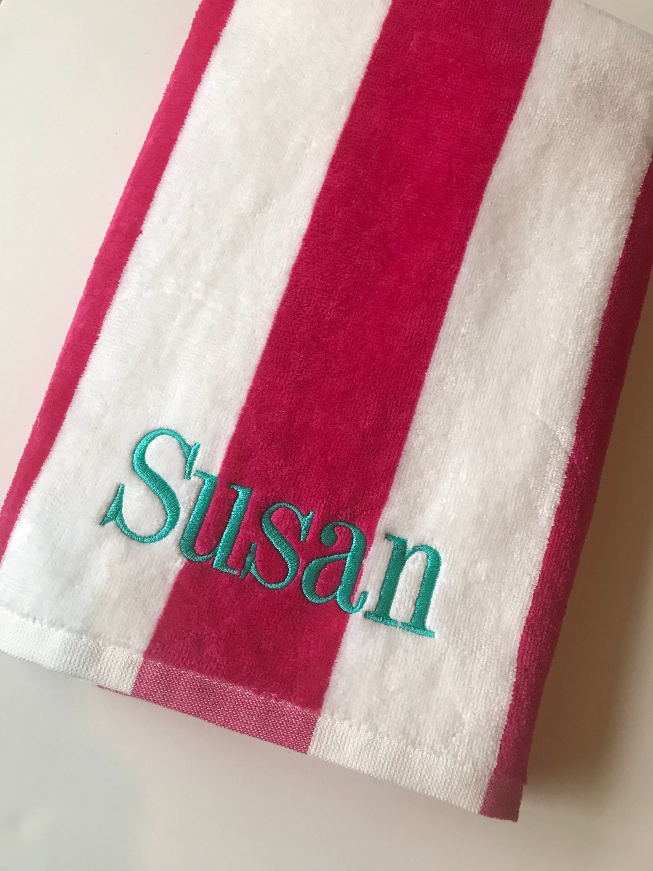Personalized Beach Towels / Monogram Pool Towels / Monogrammed - Etsy