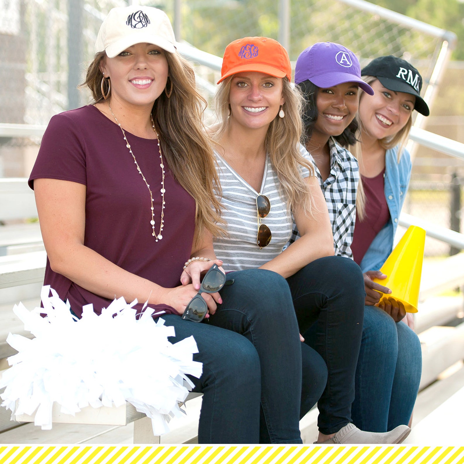 Monogrammed Ball Cap / Monogrammed Hats / Personalized Caps / - Etsy