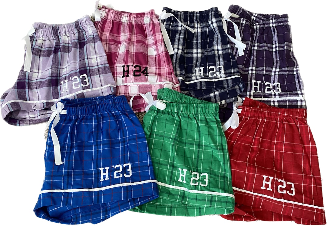 Personalized Ladies Shorts / Monogrammed Sleep Shorts / Custom Cheer ...