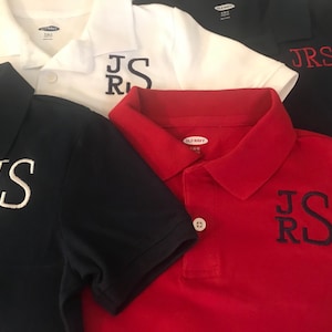 Monogrammed Boys' School Uniform Polo / Personalized School Uniform ...
