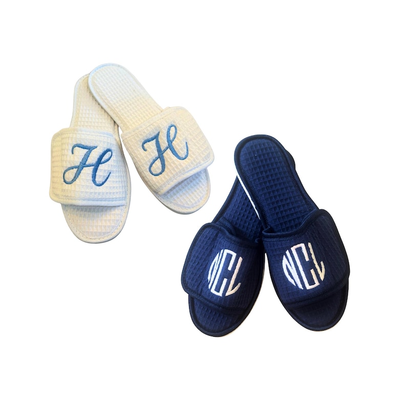 Embroidered Slippers - Etsy