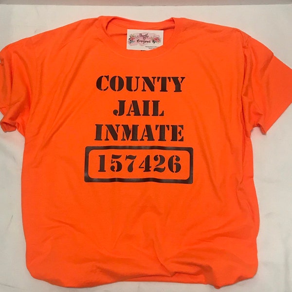 County Jail Inmate Shirt - Etsy
