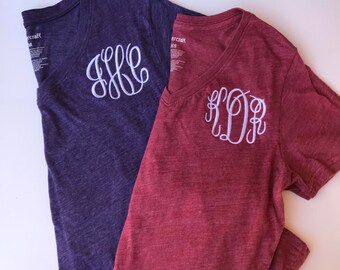 Monogram shirt | Etsy