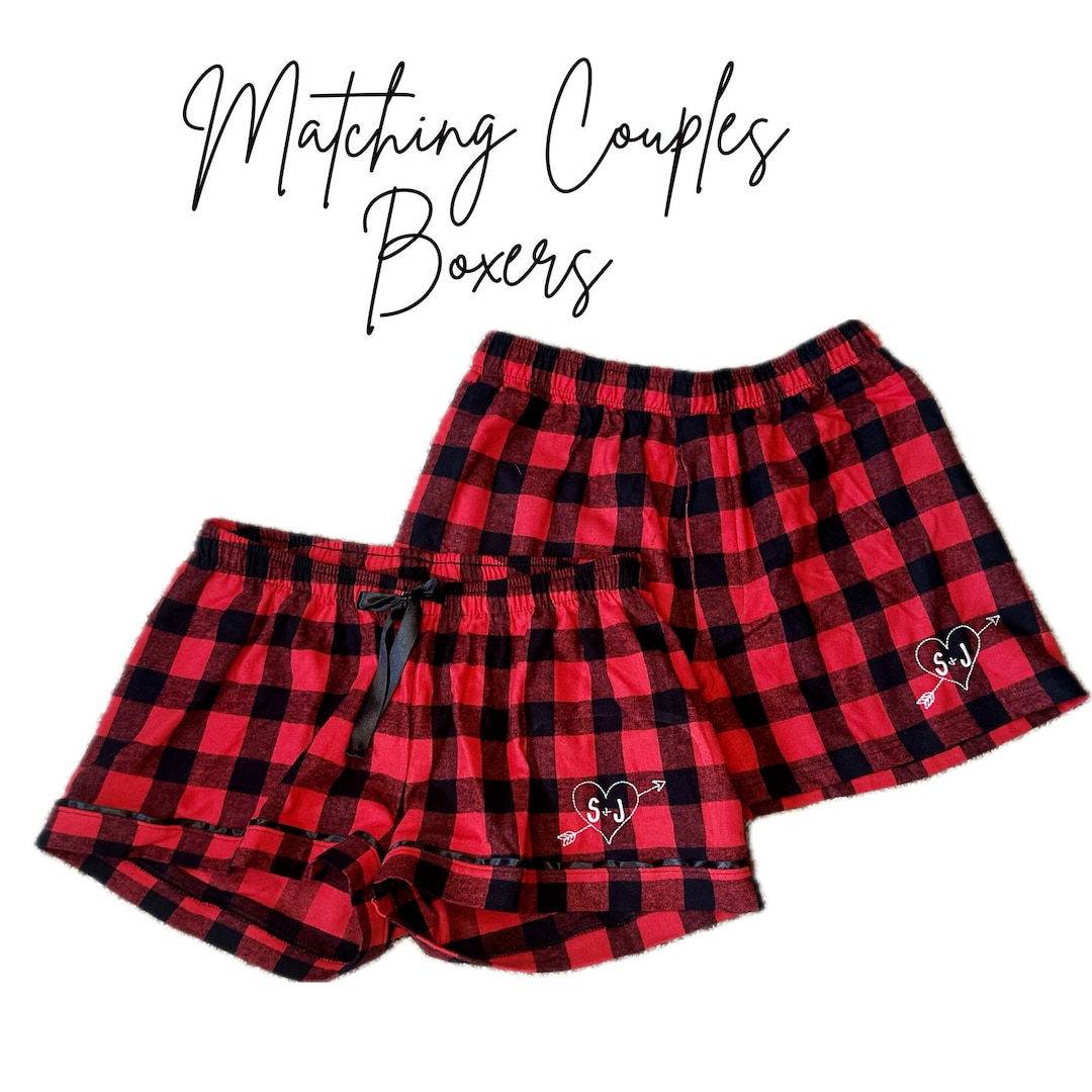Personalized Couple's Boxer Shorts / Matching Boxers / Mr. and Mrs ...