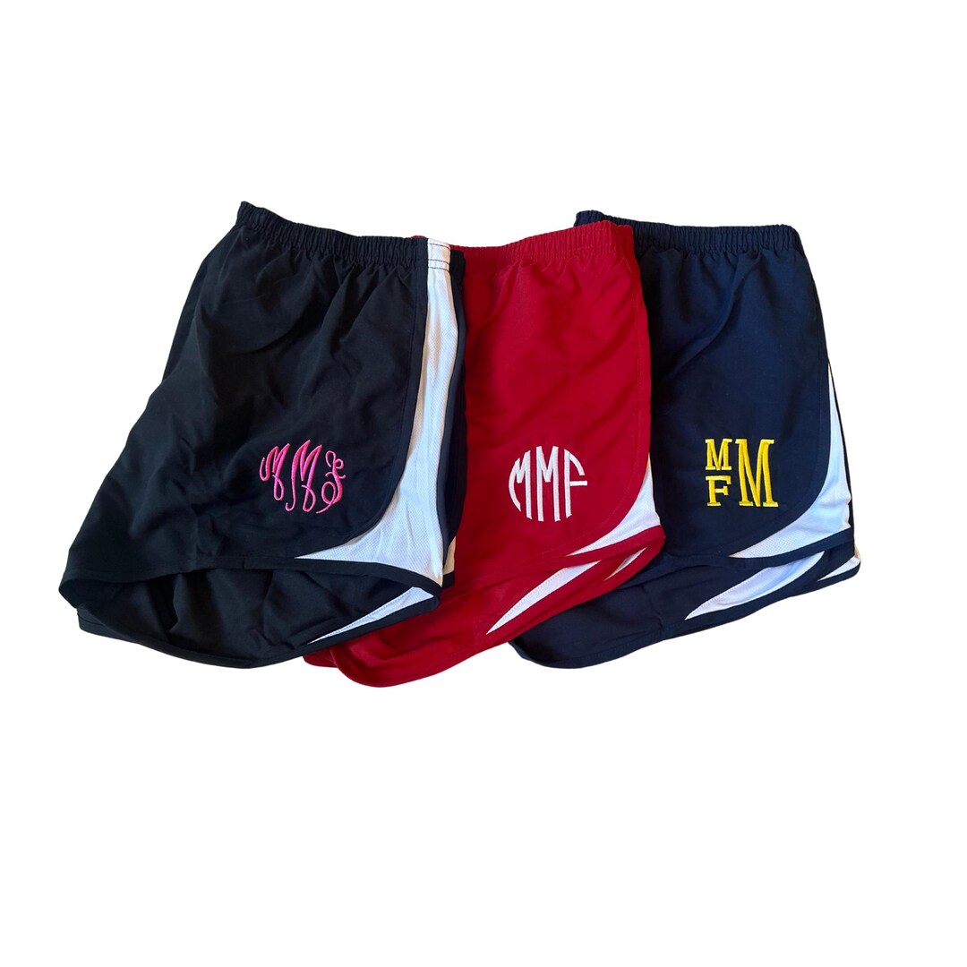 Monogrammed Athletic Shorts / Personalized Running Shorts / Monogrammed ...