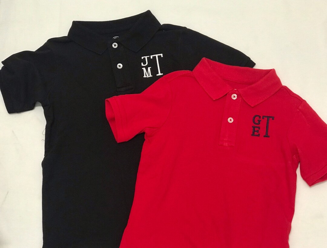 Monogrammed Boys' School Uniform Polo / Personalized School Uniform ...