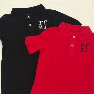 Monogrammed Boys' School Uniform Polo / Personalized School Uniform ...