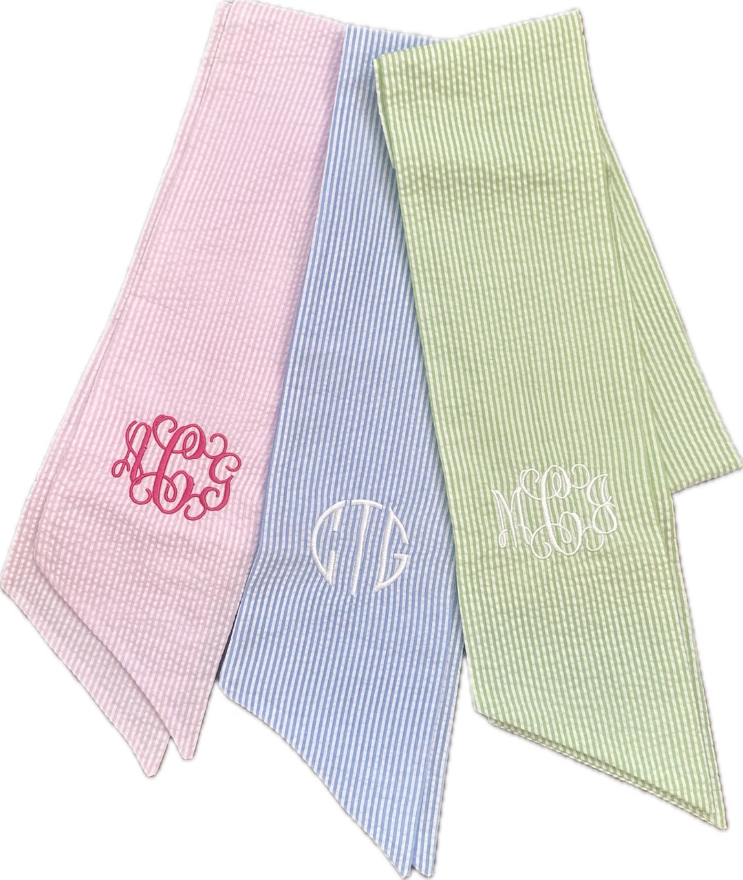 Monogrammed Wreath Sash / Easter Basket Accessory / Baby Sash / Custom ...