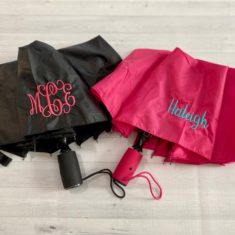 Monogrammed Umbrella Pink - Etsy
