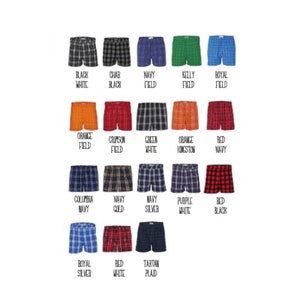 Custom Men's Boxers / Monogrammed Boxer Shorts / Embroidered Boxer ...