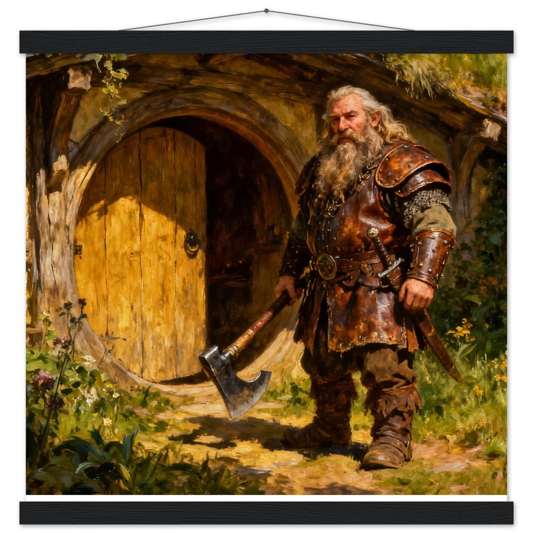 Gimli the Dwarf - Poster With Hanger - Etsy