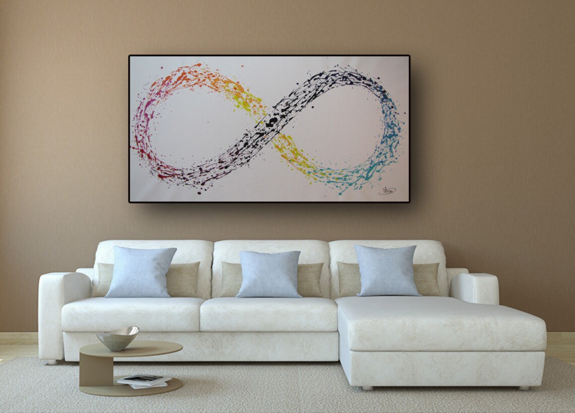 Abstract Painting Infinity Symbol Original Abstract | Etsy