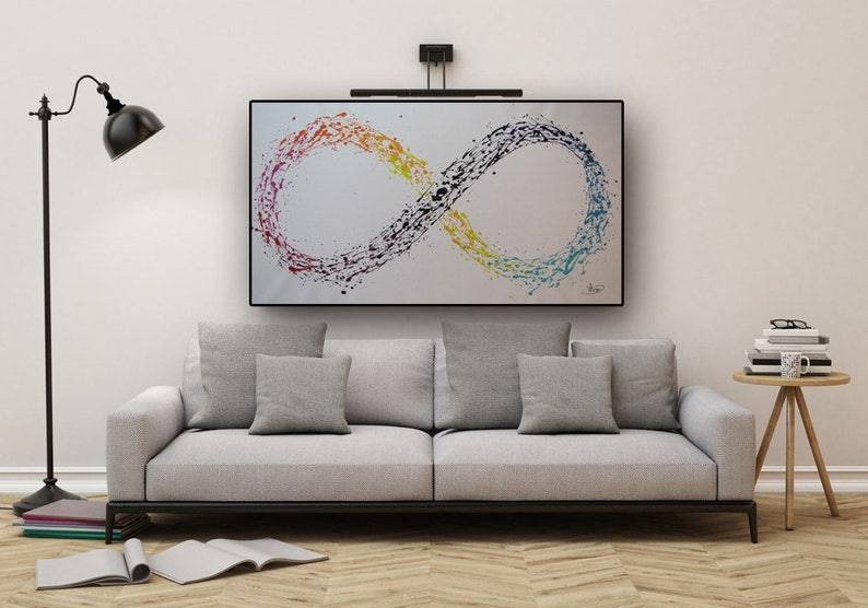 Abstract Painting Infinity Symbol Original Abstract - Etsy