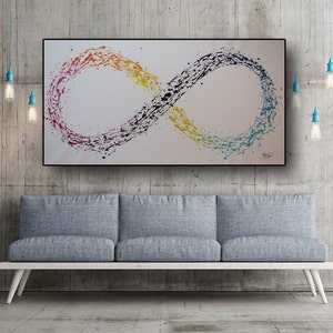 Abstract Painting " Infinity Symbol Original Abstract Painting ...