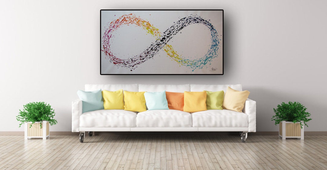 Abstract Painting " Infinity Symbol Original Abstract Painting ...