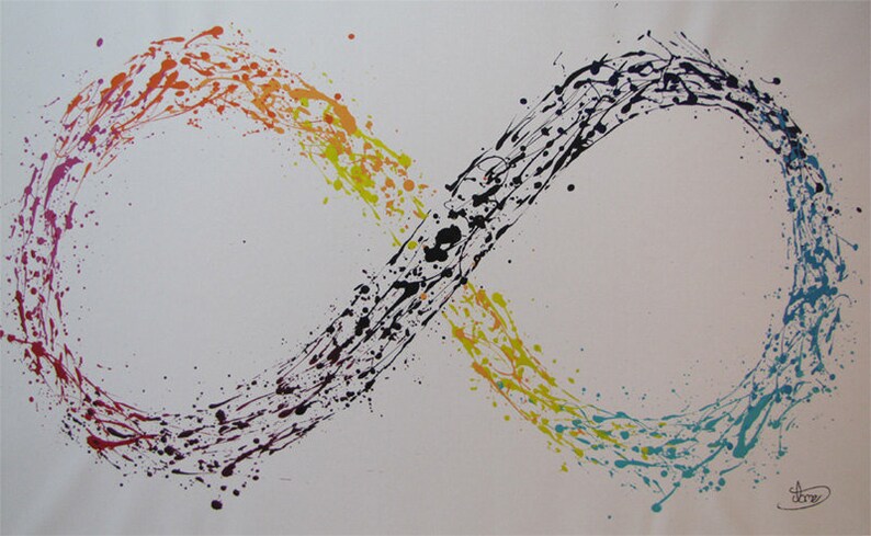 Abstract Painting Infinity Symbol Original Abstract - Etsy