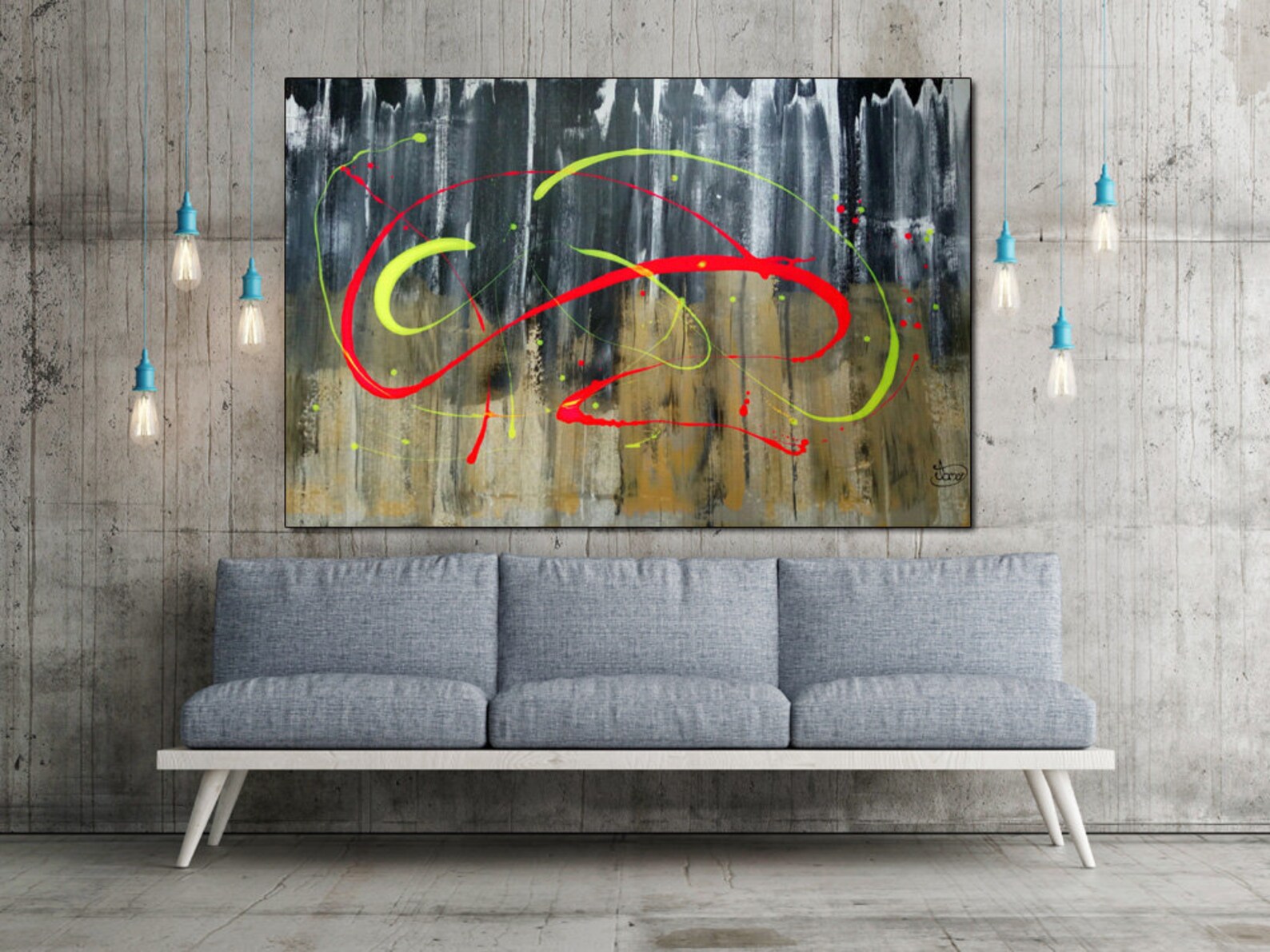 Painting for Decor, Contemporary Art, Hand Paint, Abstract Painting ...