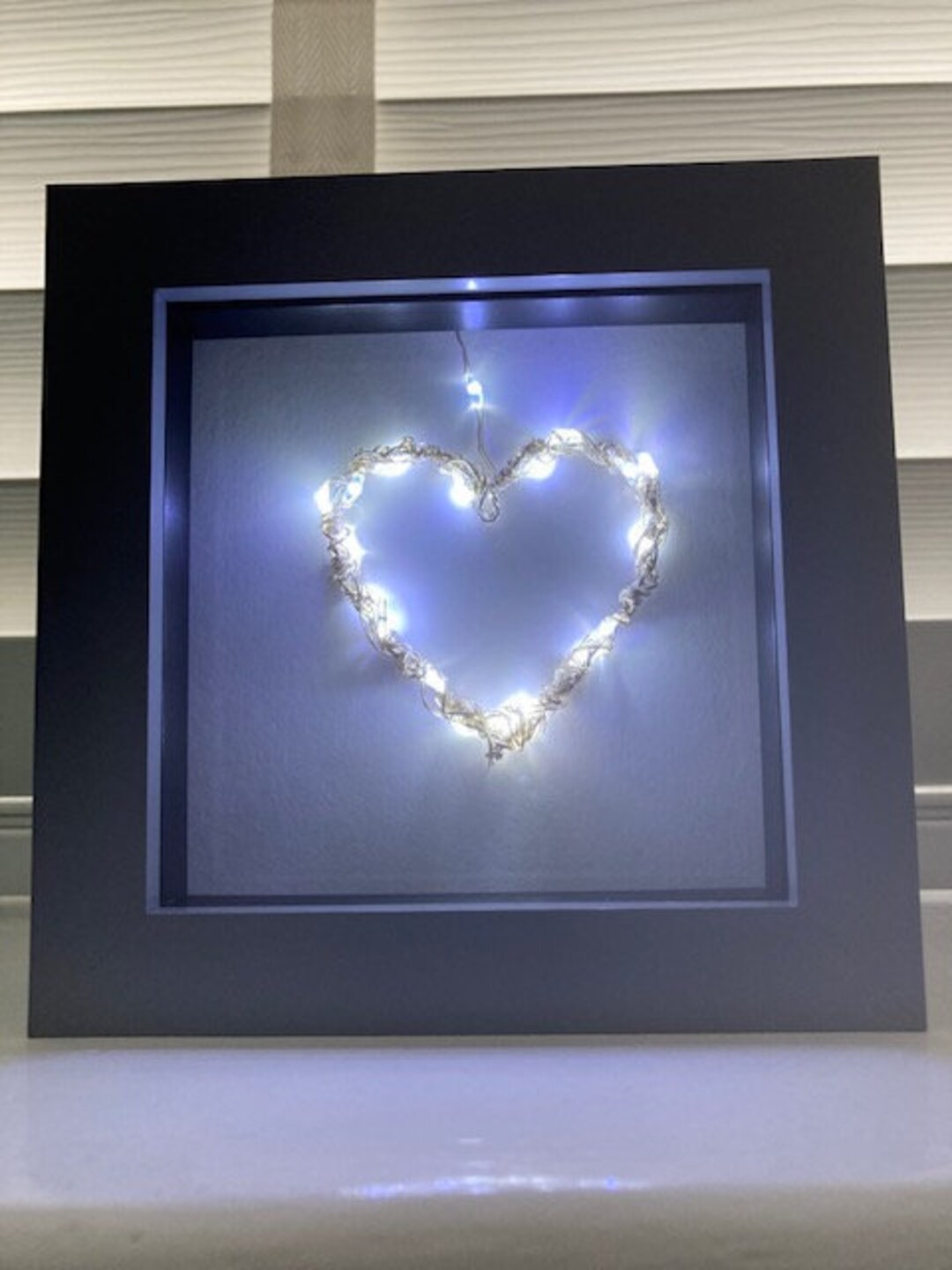 Wire Heart in a Frame - Etsy
