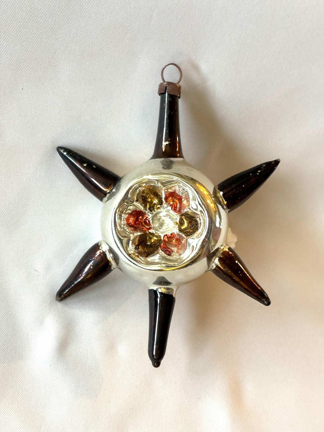 Antique Glass Indent Star Ornament German Fantasy Christmas Ornament ...