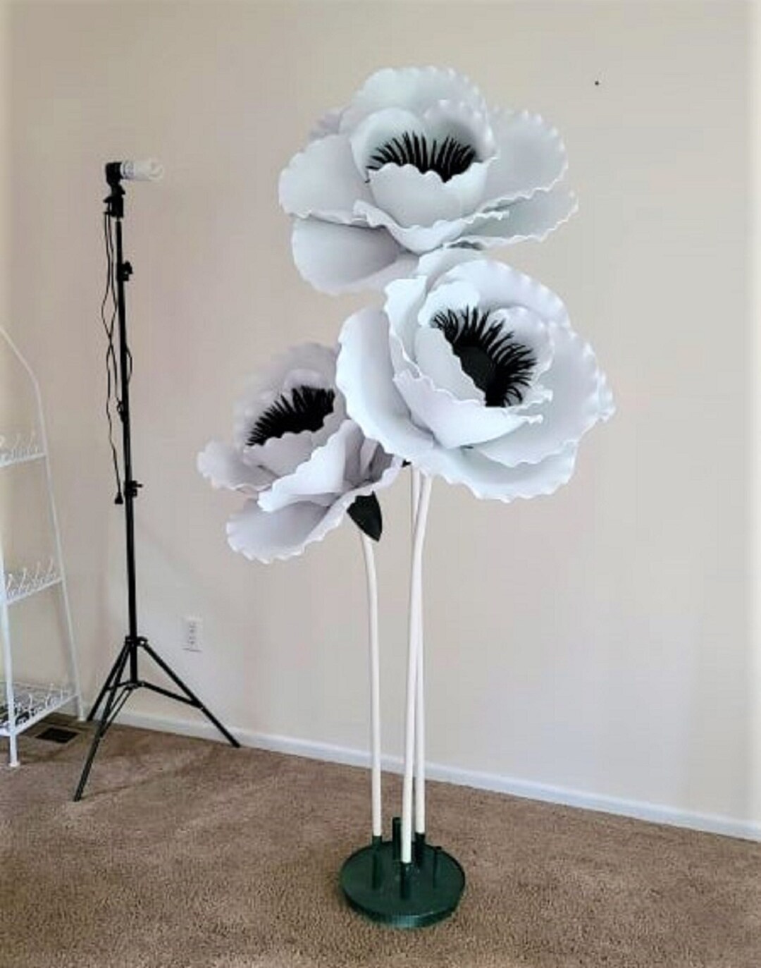 Oversized Foam Poppies With Stem/custom Type Color Size/sizes - Etsy