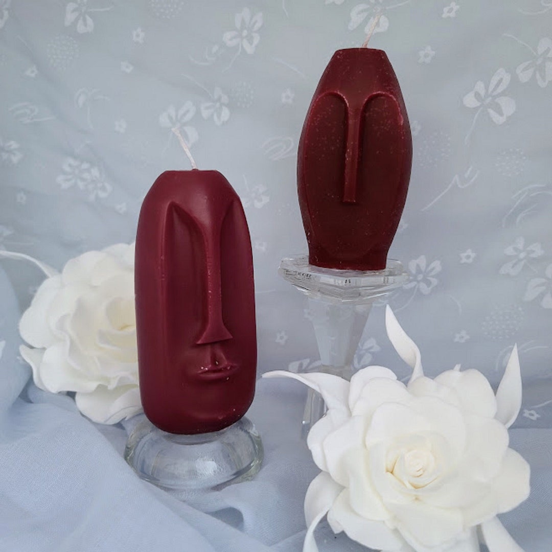 Moai Statue/moyai Statue Geometric Human Head Candles/modern - Etsy