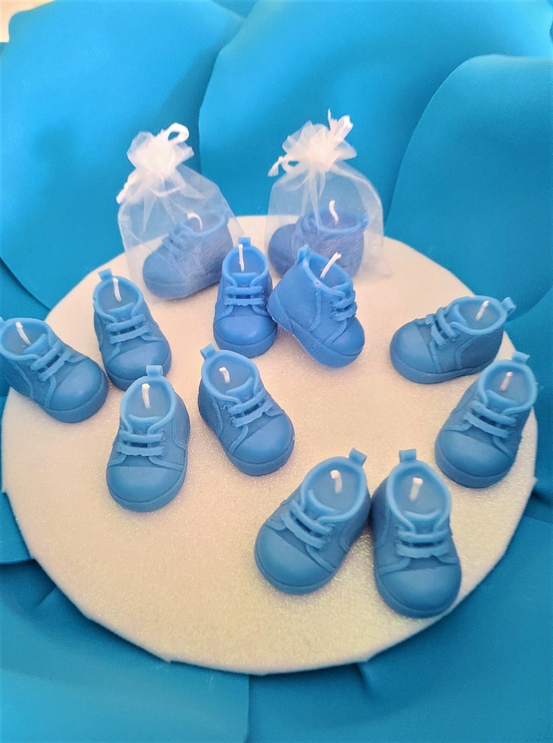 Baby Shoe Soy Candles: Handcrafted Baby Shower Favors - Etsy