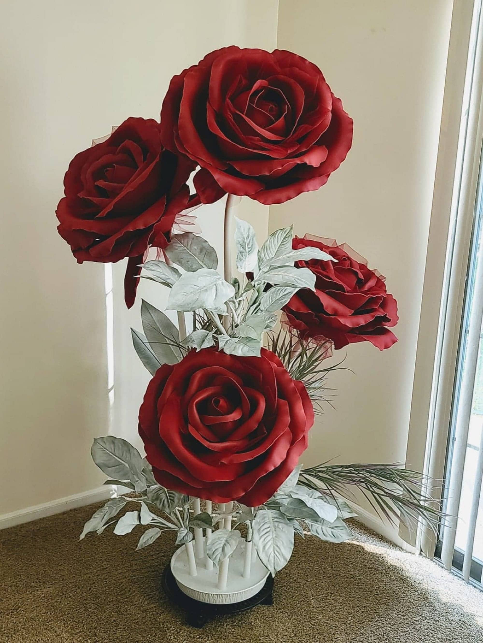 Oversized Foam Roses With Stem/custom Type Color Size/sizes - Etsy