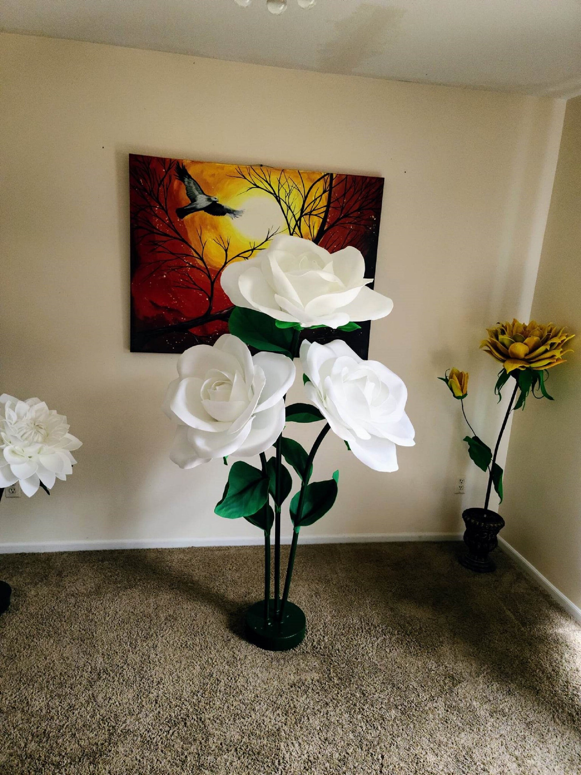 Large Foam Roses Bush/as on Picture/custom Colors/pls Read - Etsy