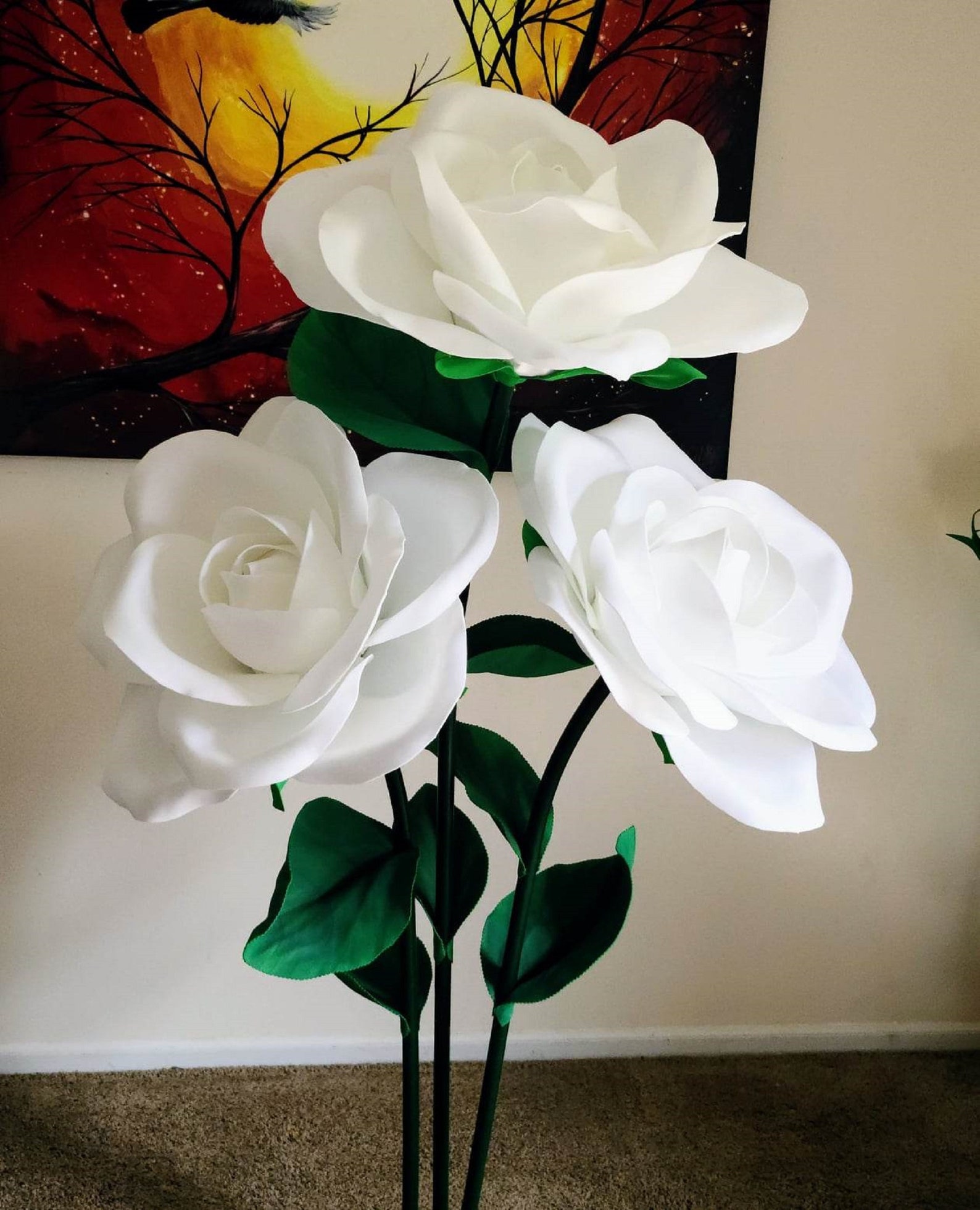 Large Foam Roses Bush/as on Picture/custom Colors/pls Read - Etsy