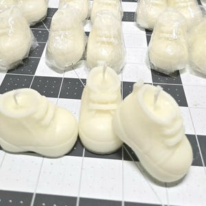 Baby Shoe Soy Candles: Handcrafted Baby Shower Favors - Etsy