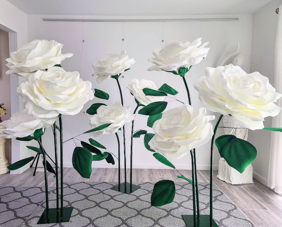 Giant Foam Rose Bush: 5ft Tall Indoor/outdoor Decor - Etsy