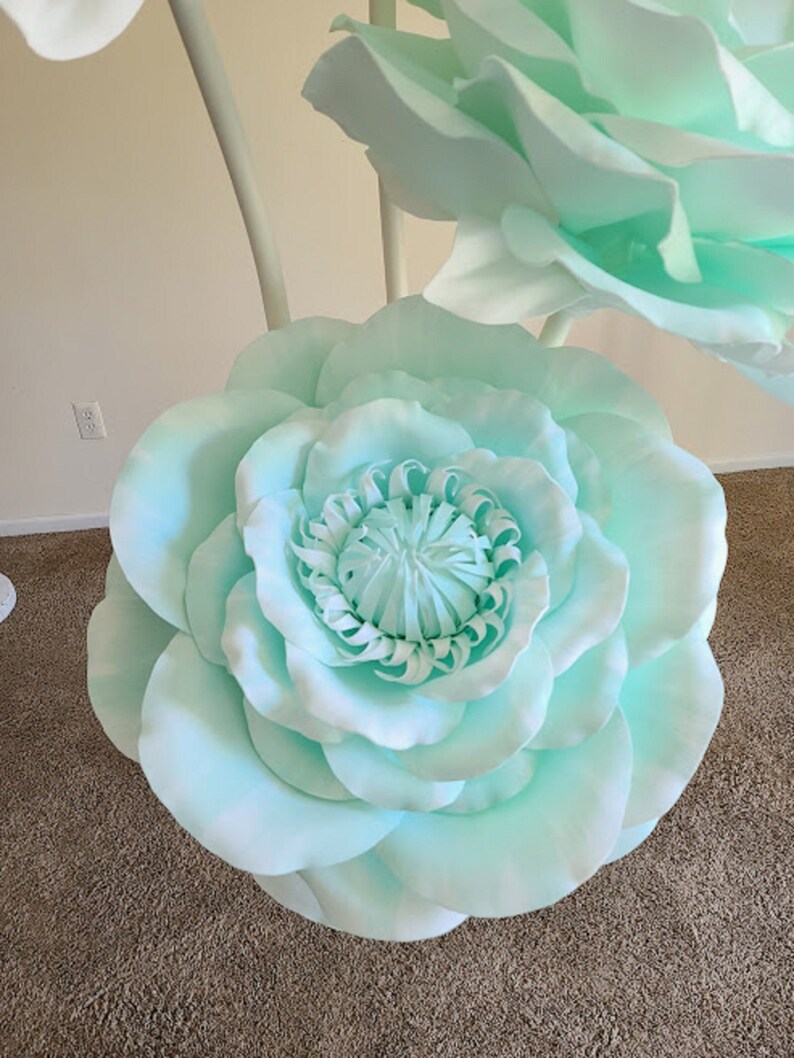 Large Foam Flowers With Stem/custom Hand Painted/custom Size - Etsy
