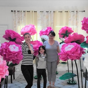 Custom Large Foam Flowers With Stem/custom Size and Colors/ - Etsy