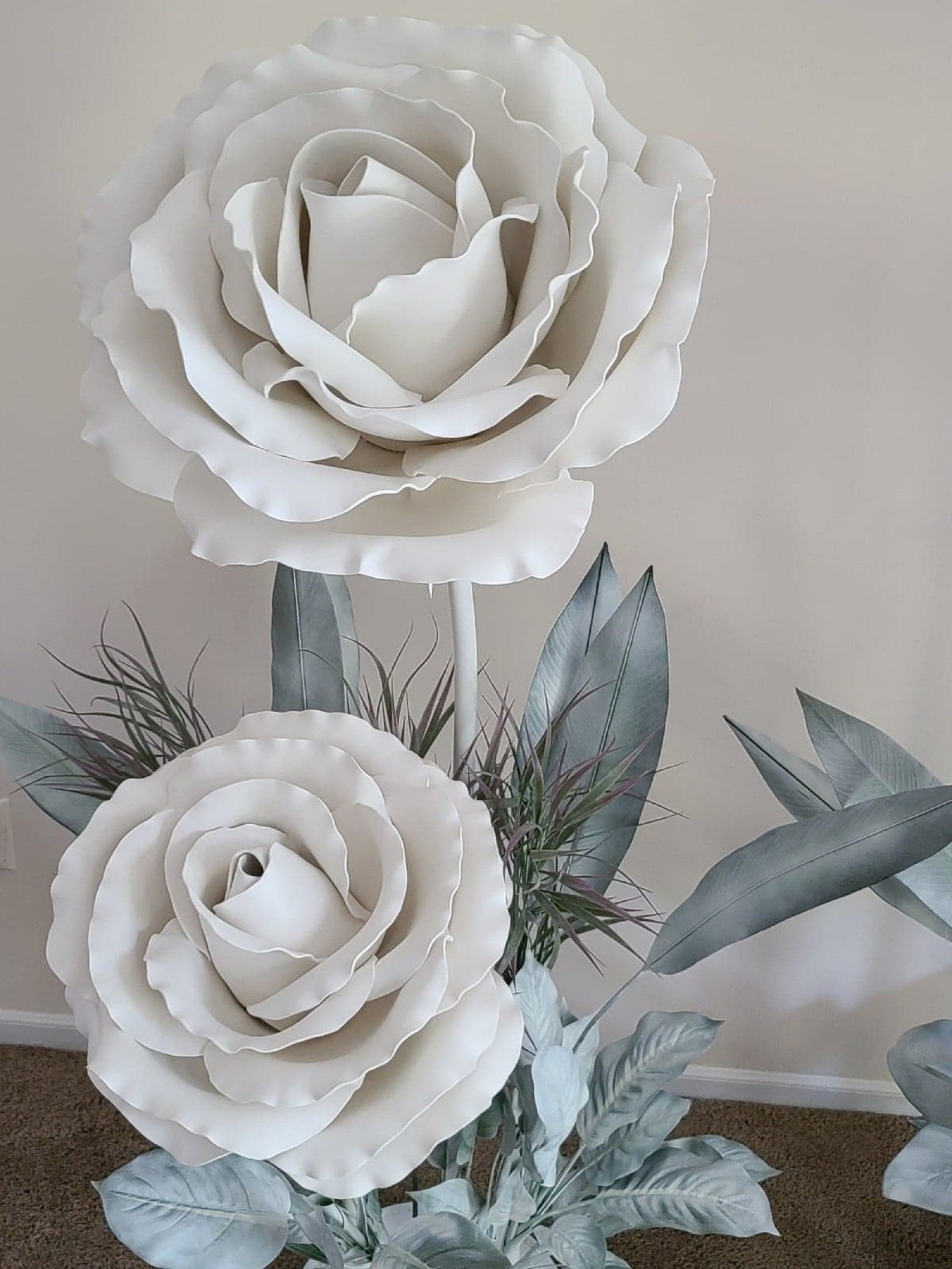 Oversized Foam Roses With Stem/custom Type Color Size/sizes - Etsy
