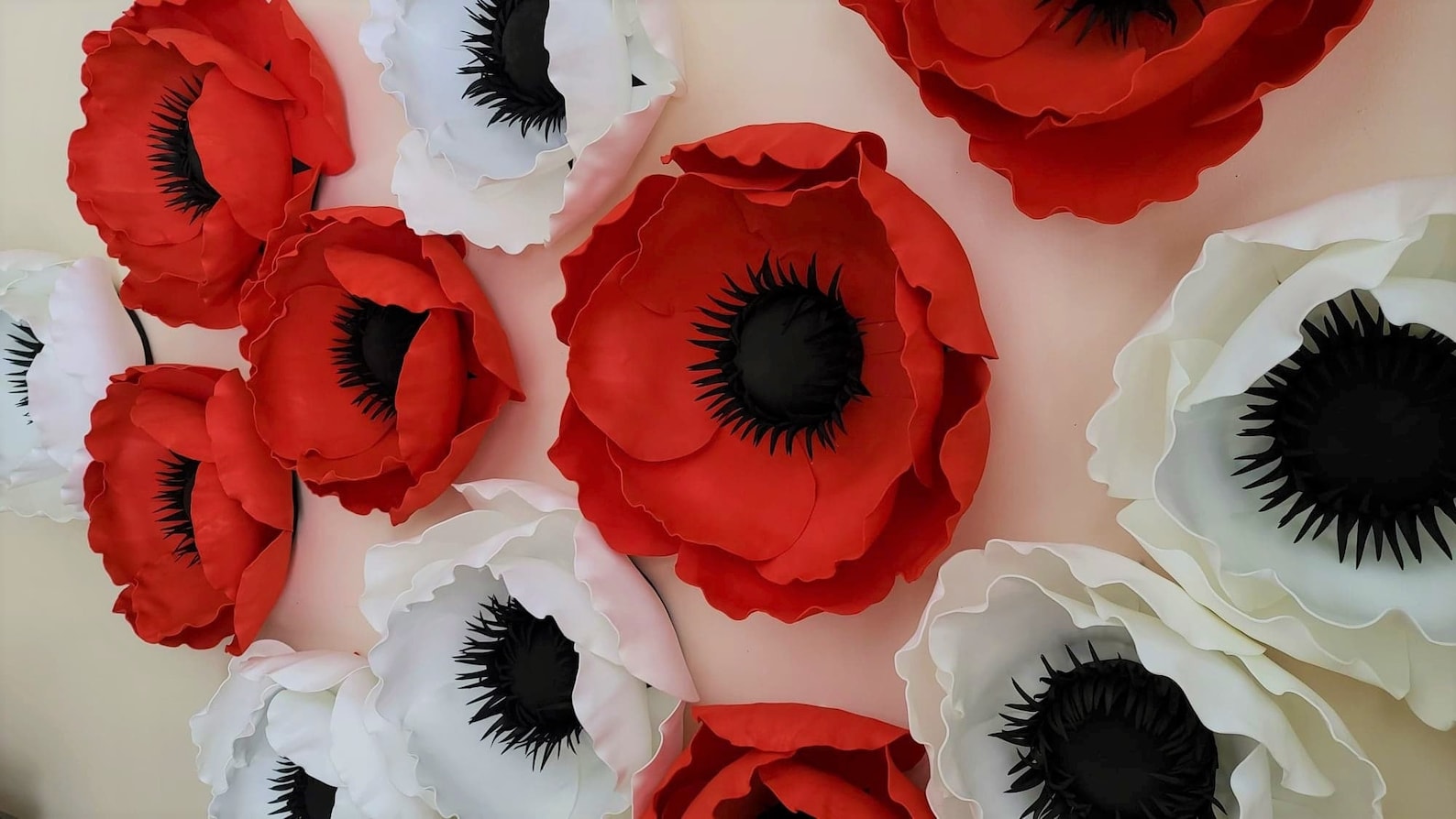 Large Poppy Flower /foam/wall Decor - Custom Size & Colors - Etsy