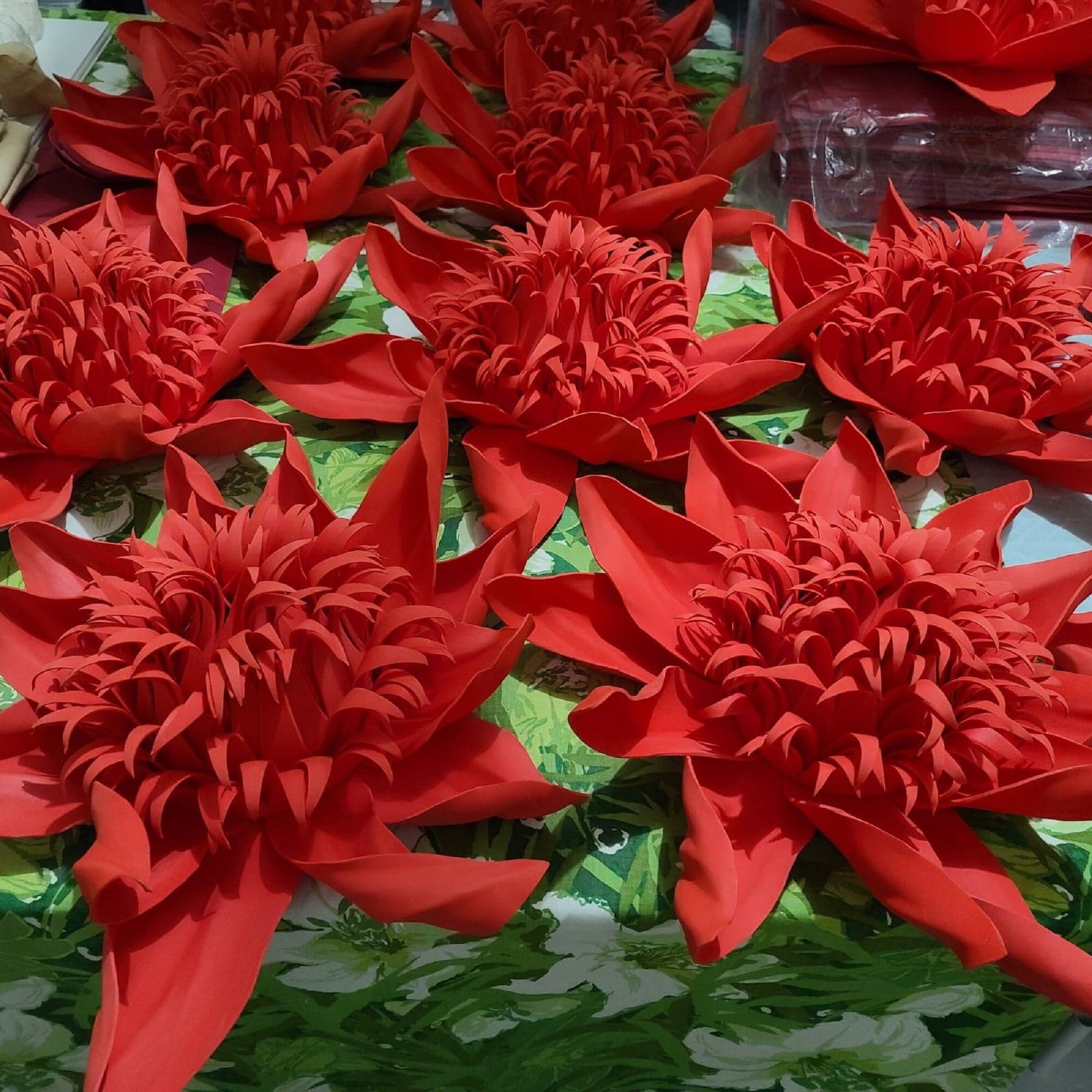 Waratah/australian National Large Foam Flowers/custom Types, Sizes ...