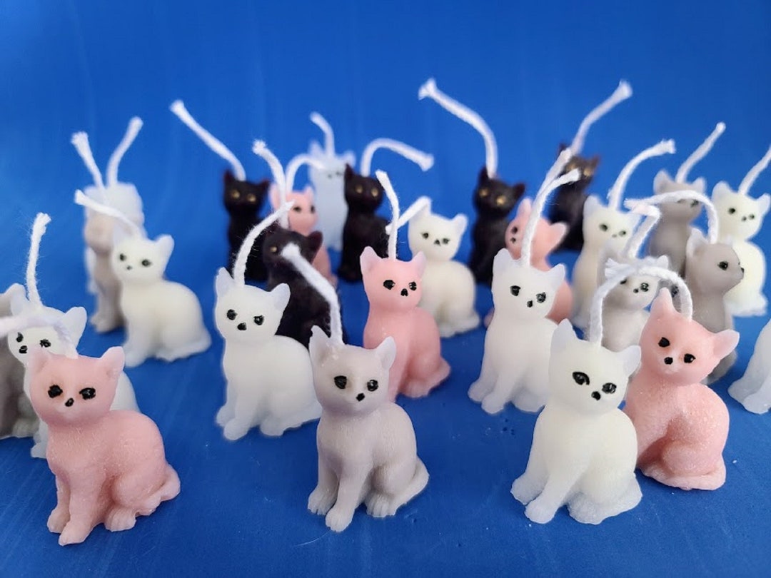 Little Cat Decorative Candle/ 1.5 Inches/made to Order Only/ Price ...