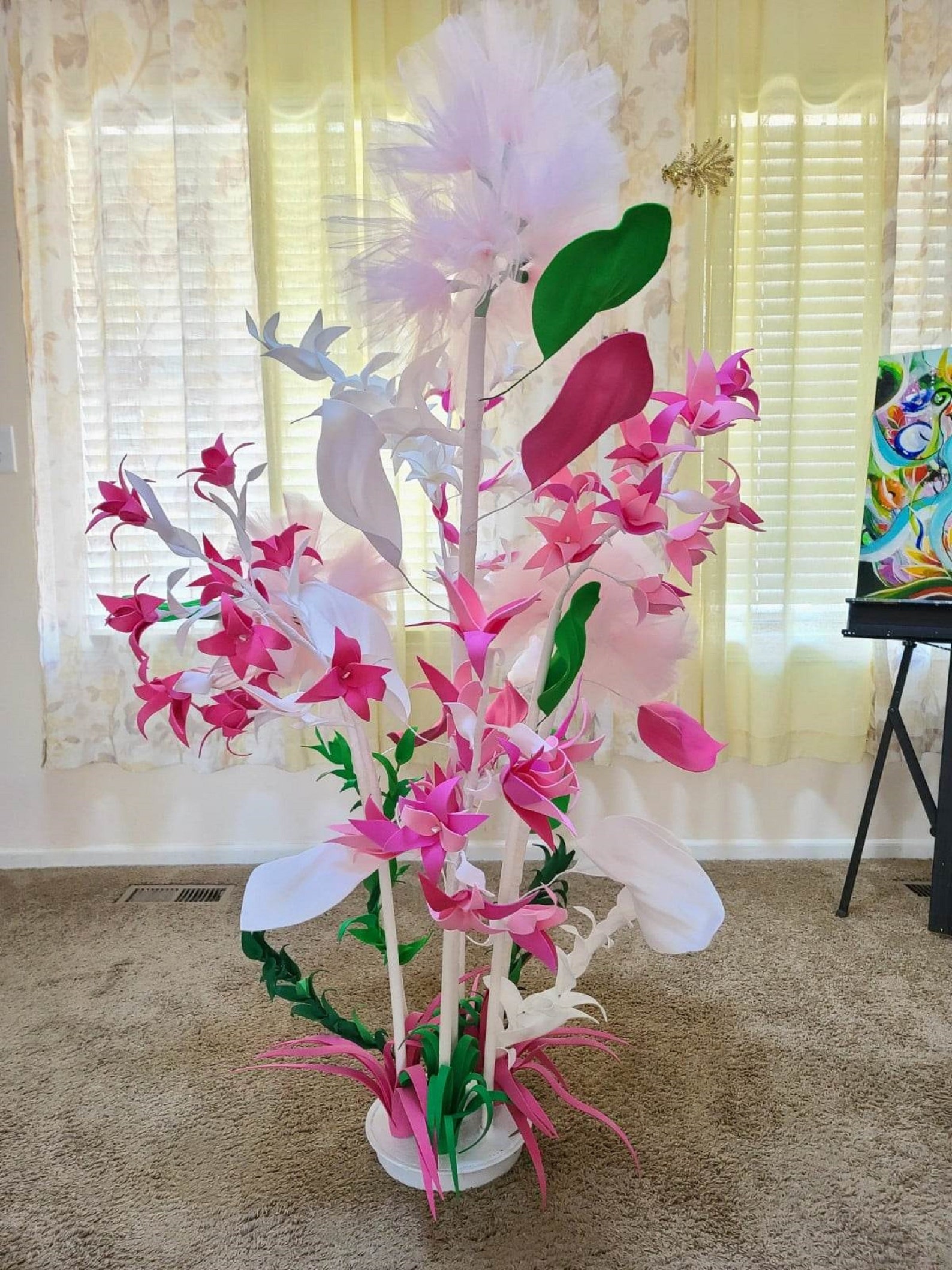 Oversized Pink Flower Installation/5 Ft Tall - Etsy