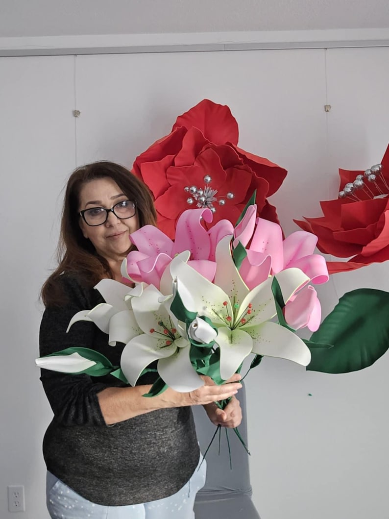 Giant EVA Foam Lily With Stem & Bud: Indoor/outdoor Decor - Etsy