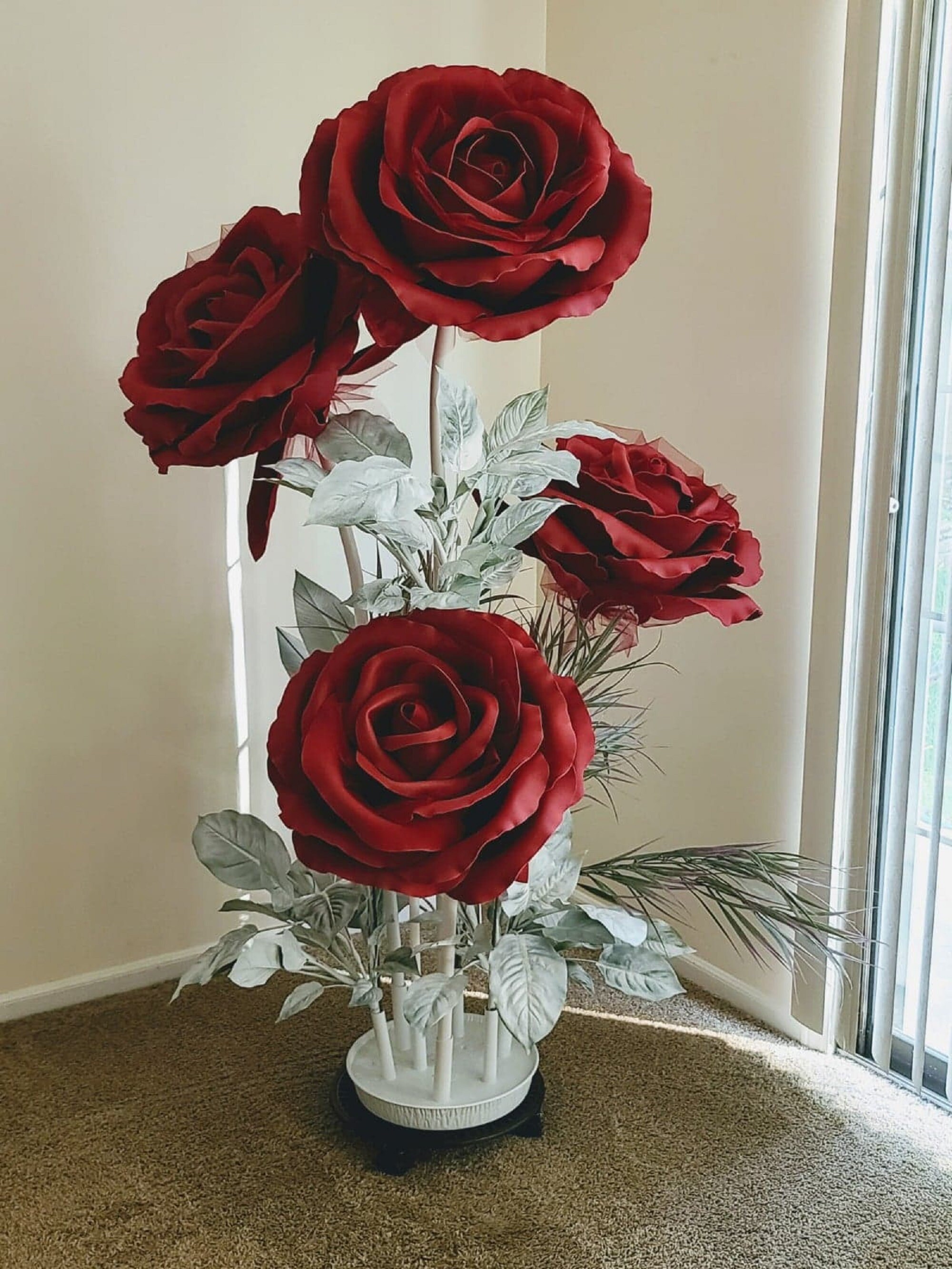 Oversized Foam Roses With Stem/custom Type Color Size/sizes Listed in ...