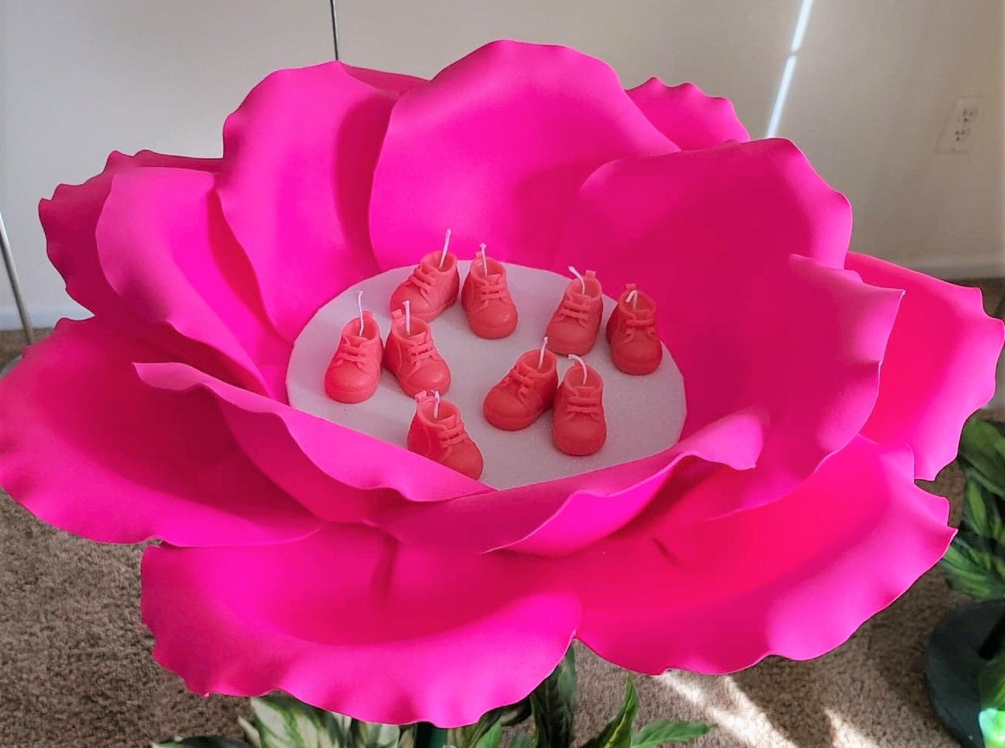 Display Table Flower Shape/custom Colors & Size/flowers 15 25 Inch in ...