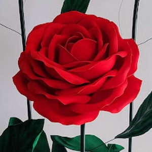 Giant Red Foam Roses With Stem/18-20 Inches in Diam and 3-6 Ft Tall ...