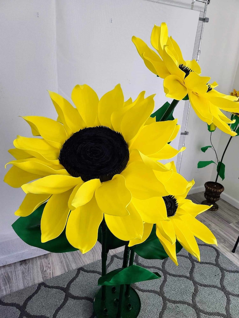 Giant Foam Sunflower With Stem: Indoor/outdoor Decoration - Etsy