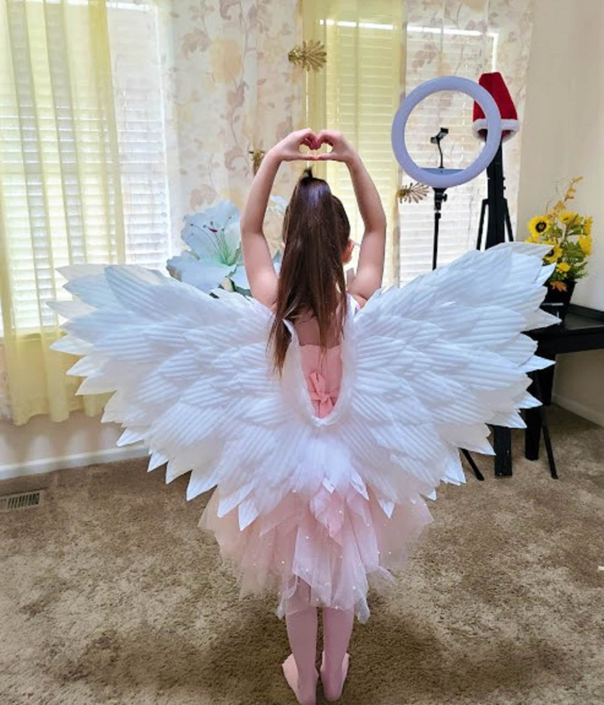 Wearable Angel Wings. L Size 42x24 Inches and S Size 25x15 Inches. Made ...