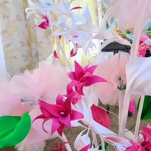 Oversized Pink Flower Installation/5 Ft Tall /adjustable/parties ...